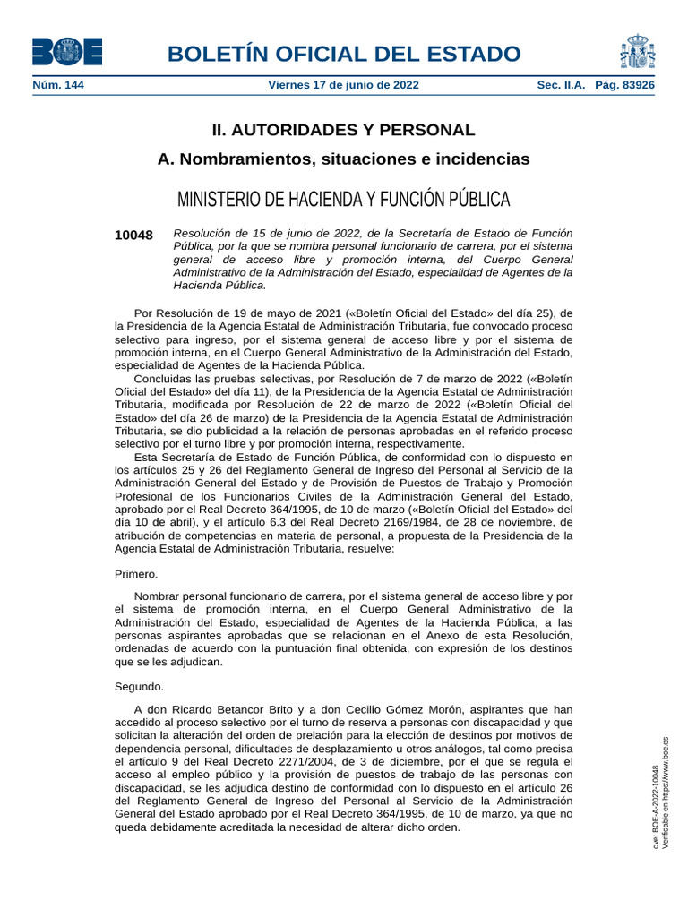 Boe A 2022 10048 | PDF