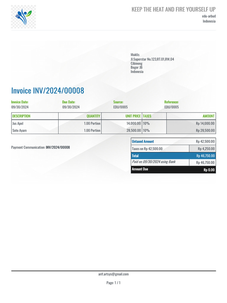 Inv 2024 00008 | PDF