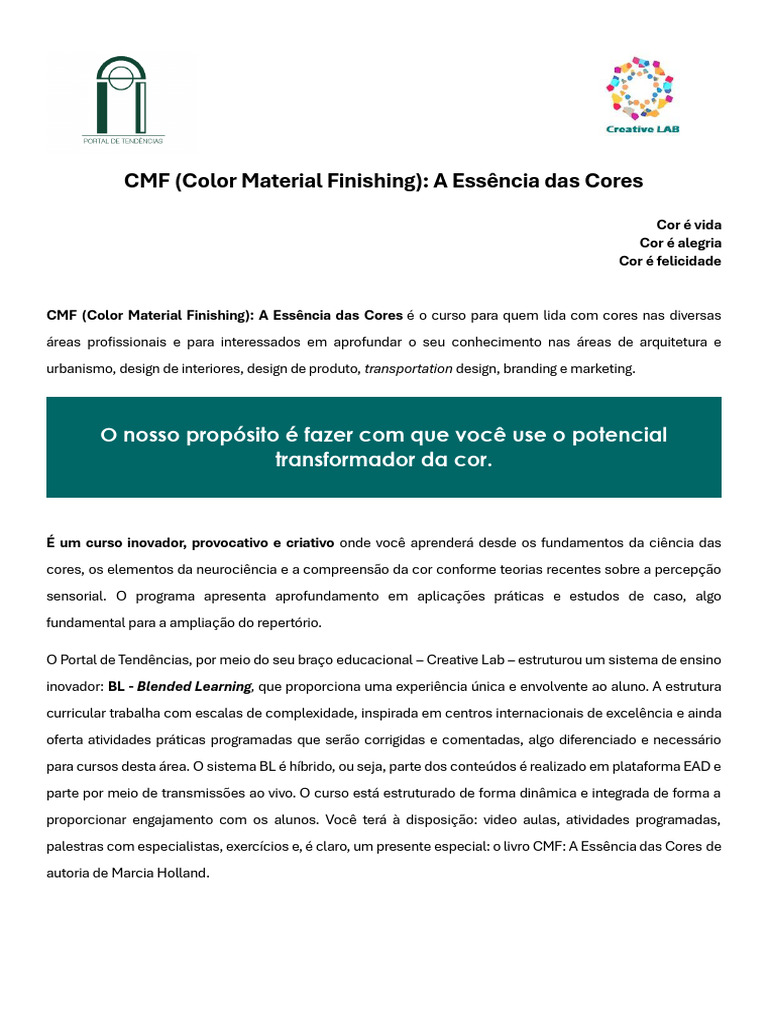 Programa CMF Curso | PDF