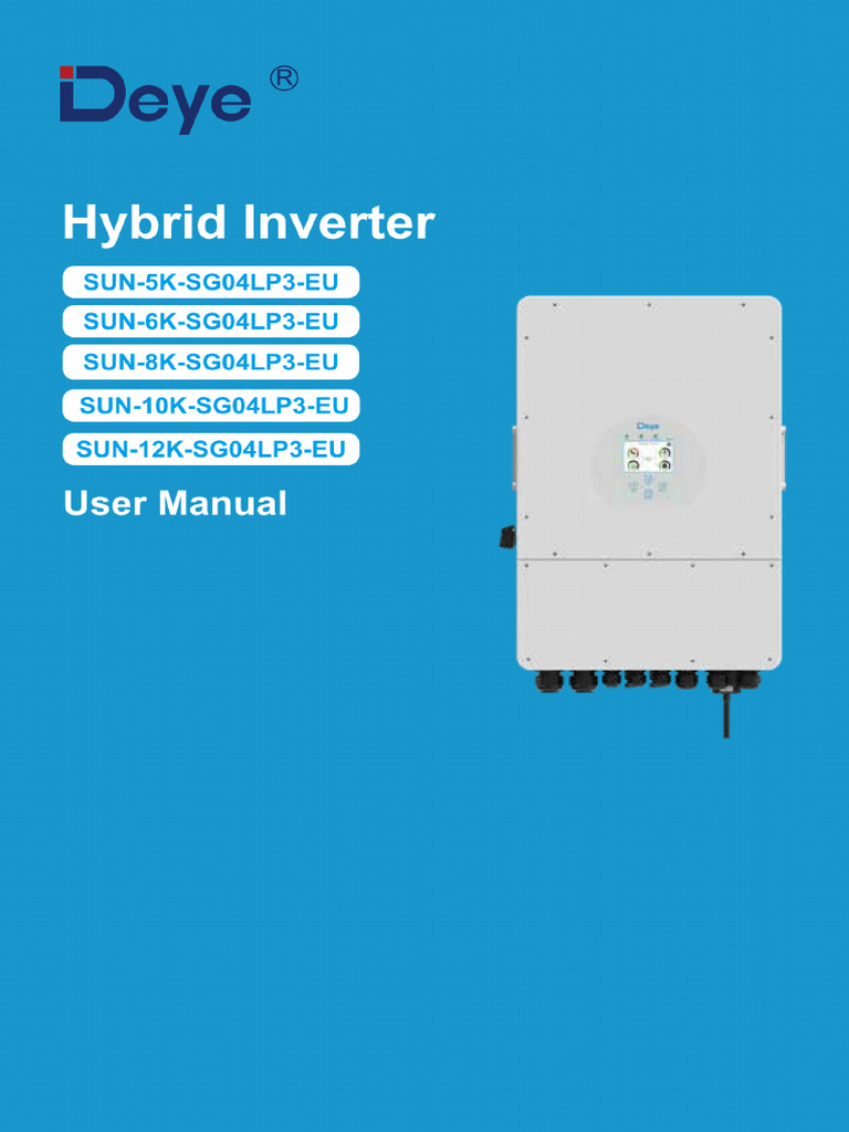 Deye Hybrid Inverter Manual | PDF