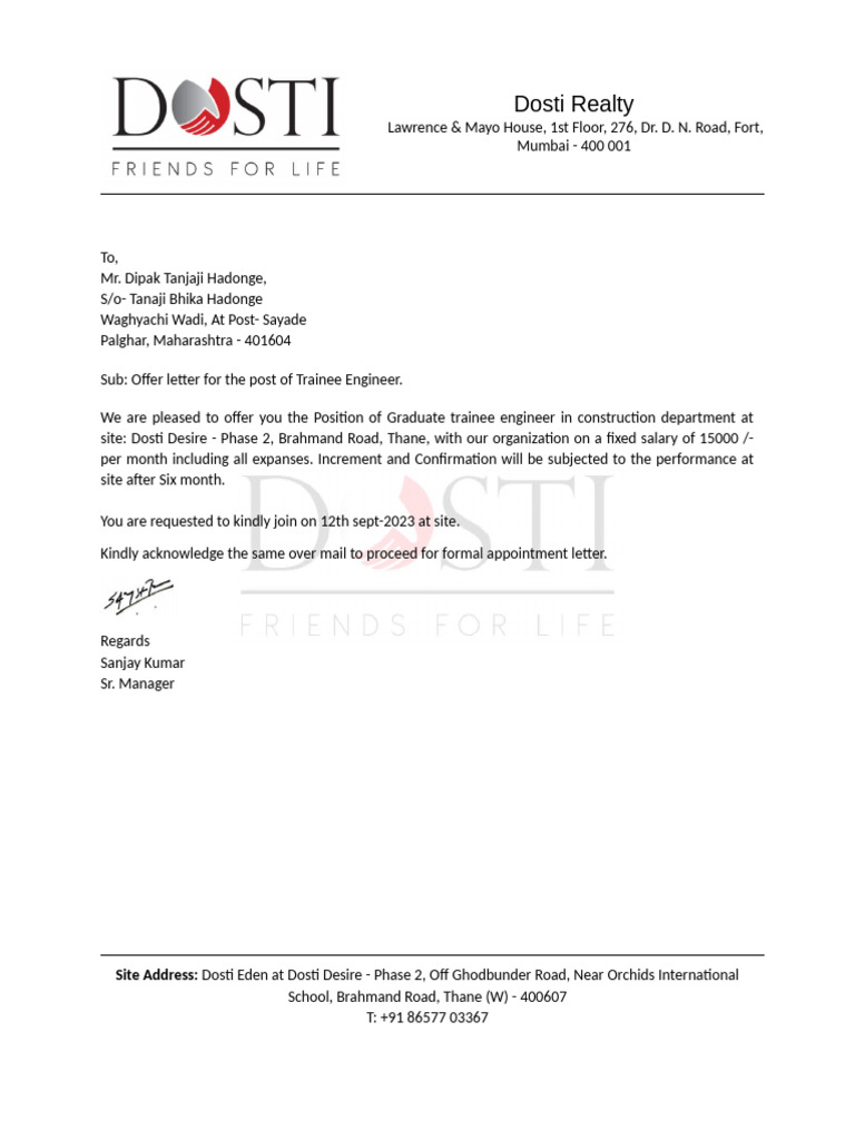 Dosti Greater Thane | PDF