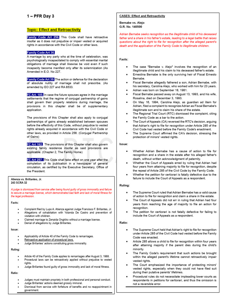 PFR Day 3 - Reviewer - Updated | PDF