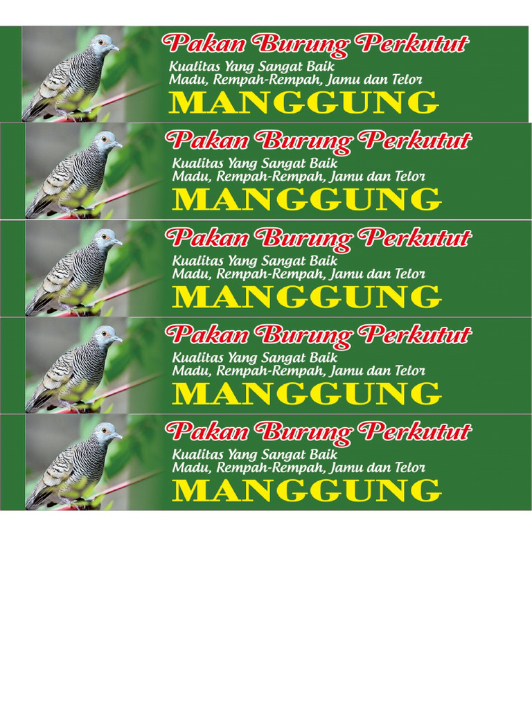 Cetak Stiker Manuk | PDF