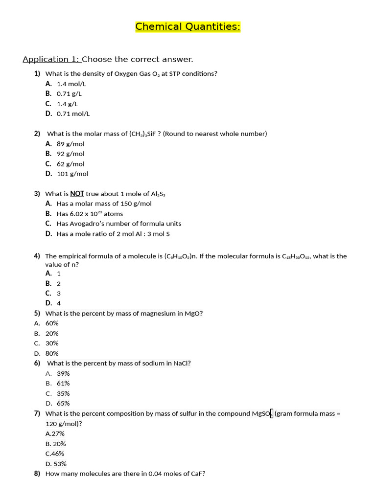 S2 Final Exam Revision Sheet 2 | PDF