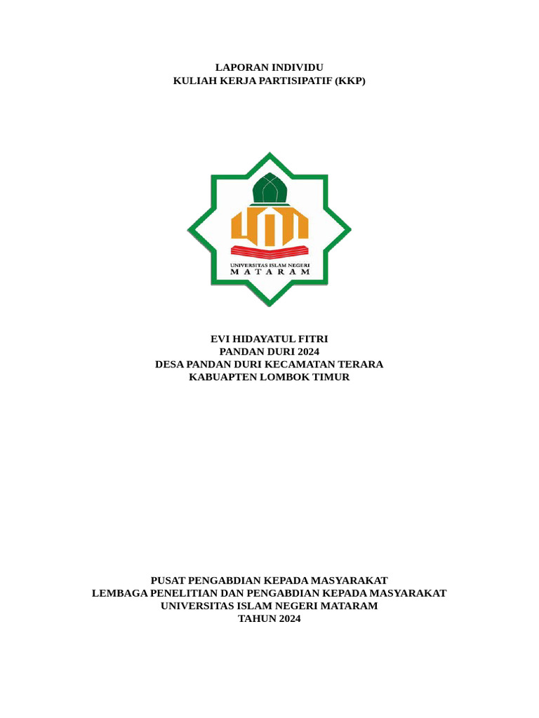 Laporan Individu Evi 2 | PDF