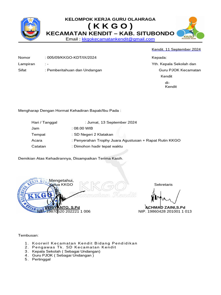 RAPAT KKGO September 2024 | PDF