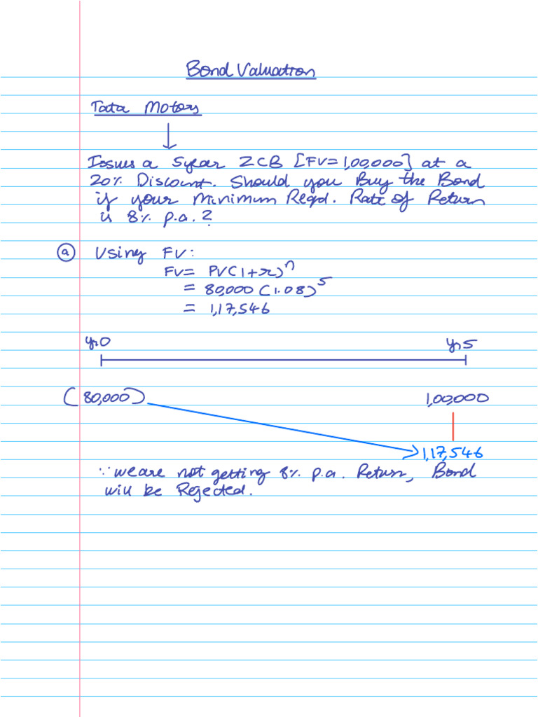 Bond Valuation Notes AFM South | PDF