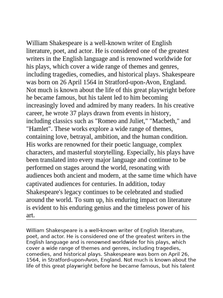 William Shakespeare | PDF