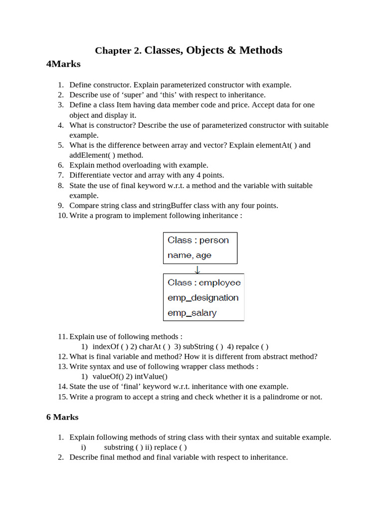 Chapter 2 Classes Objects and Methods | PDF Chapter 2 Classes Objects and Methods | PDF