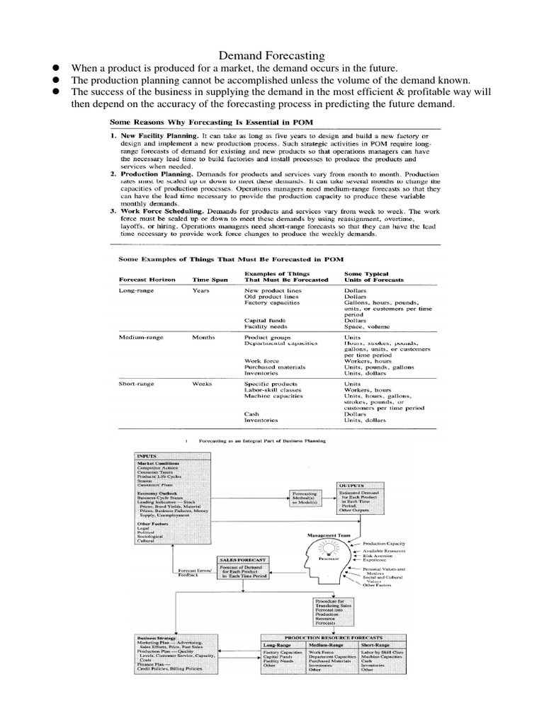 Demand Forecasting | PDF