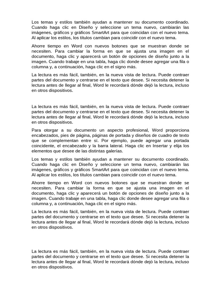 Mejora tu documento en Word | PDF
