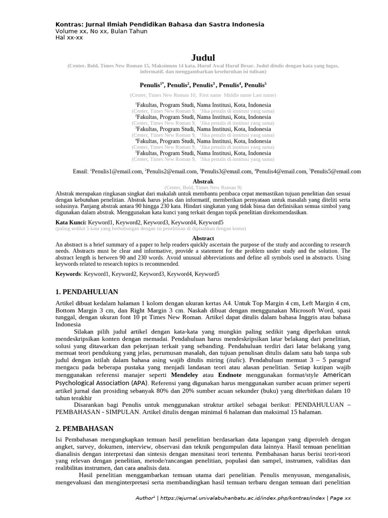 Template KONTRAS 2020 | PDF