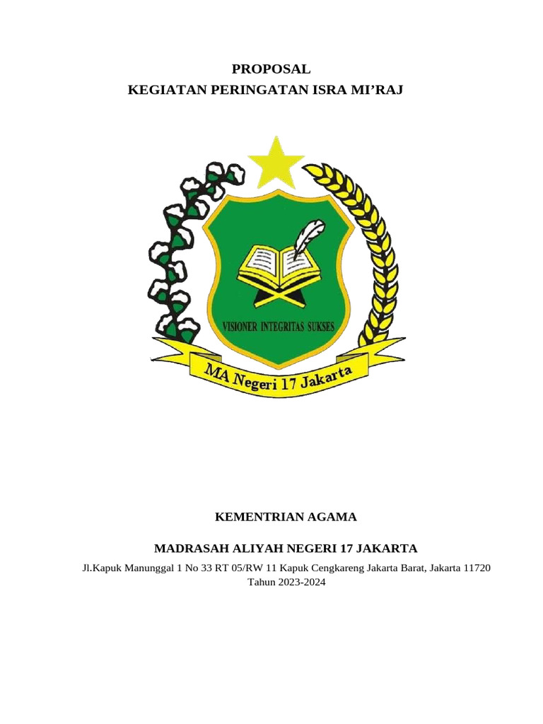 Proposal Isra Mi'Raj 2024-1 | PDF