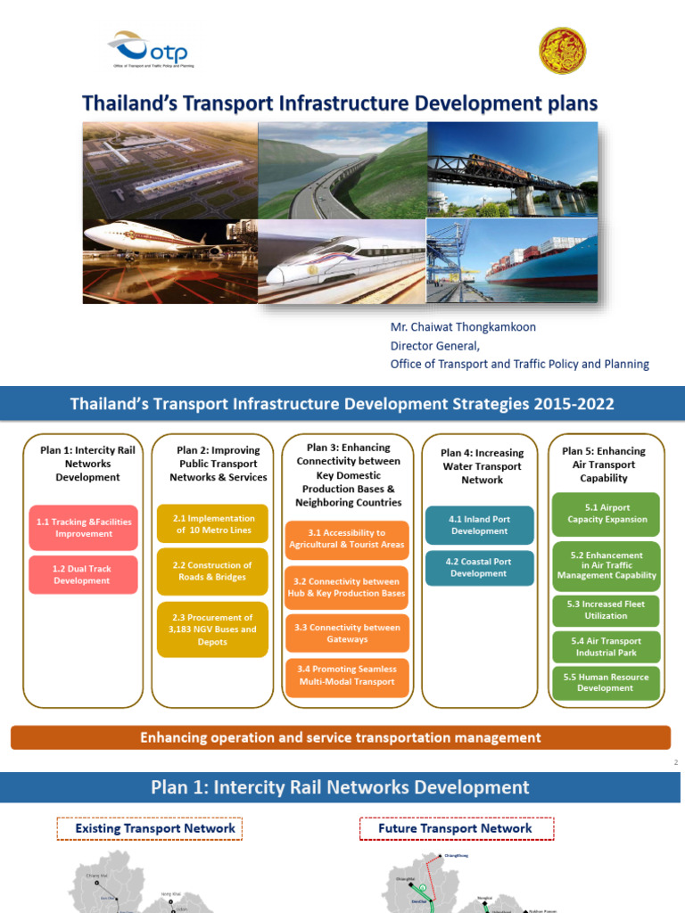 Infrastructure Development Plan by Mr. Chaiwat Thongkamkoon (EN ...