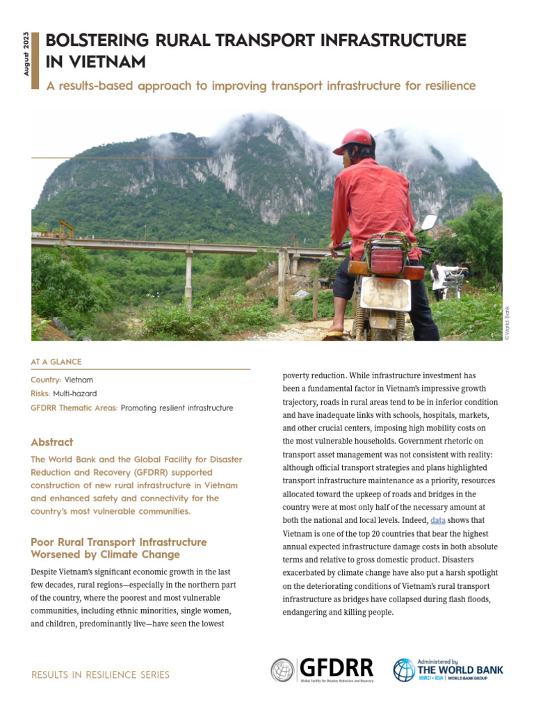 Bolstering Rural Transport Infrastructure in Vietnam A Results Based ...