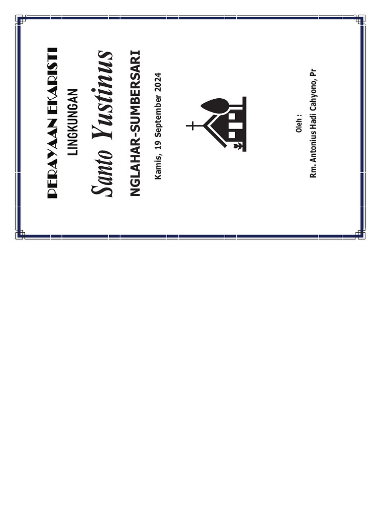 Cover Teks Misa Lingkungan | PDF