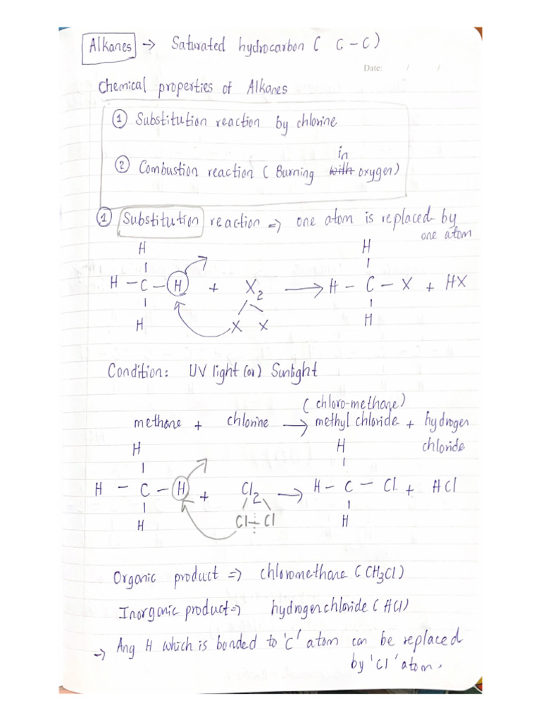 Alkane and Alkene (Explanations) | PDF