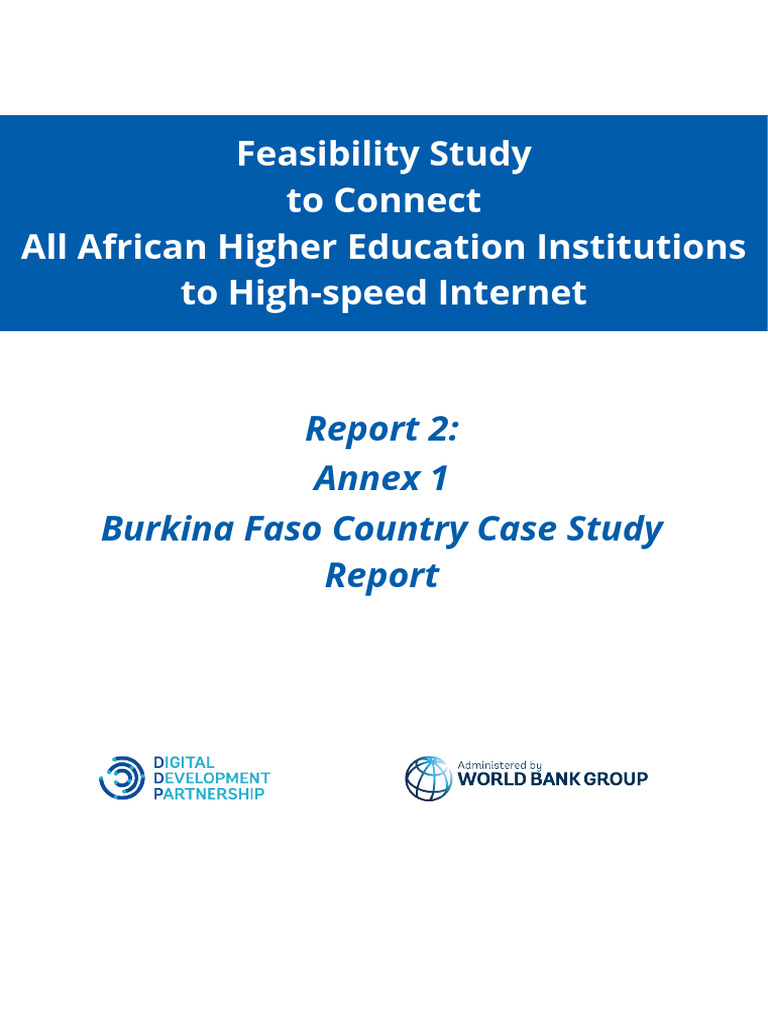 Burkina Faso Case Study Final Report | PDF | Information And Communications Technology | Burkina ...