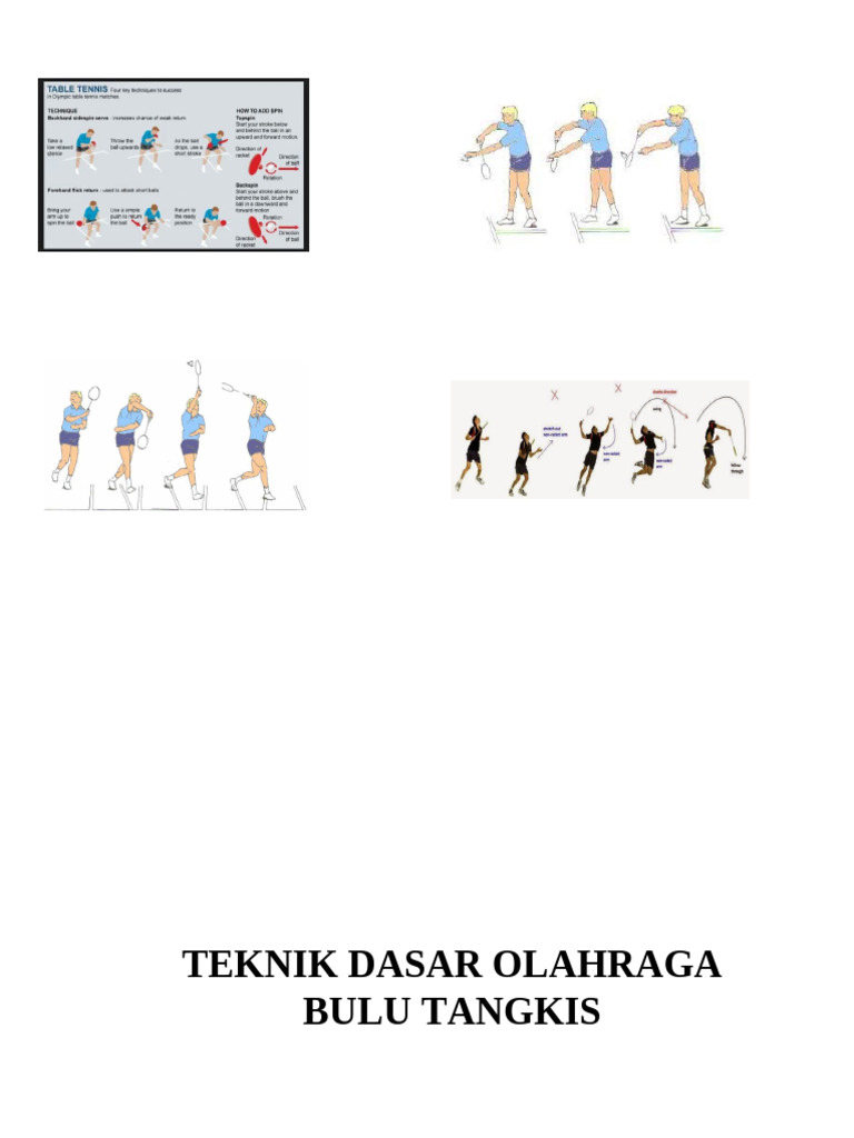 Teknik Dasar Olahraga | PDF