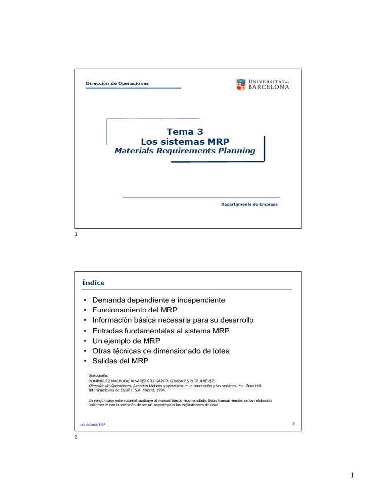 Transparencias Tema3 | PDF | Planificación