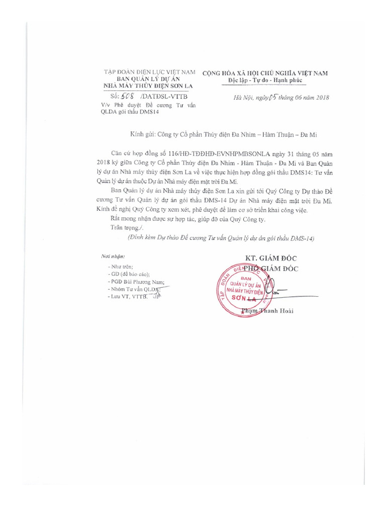 Đề cương tư vấn QLDA | PDF