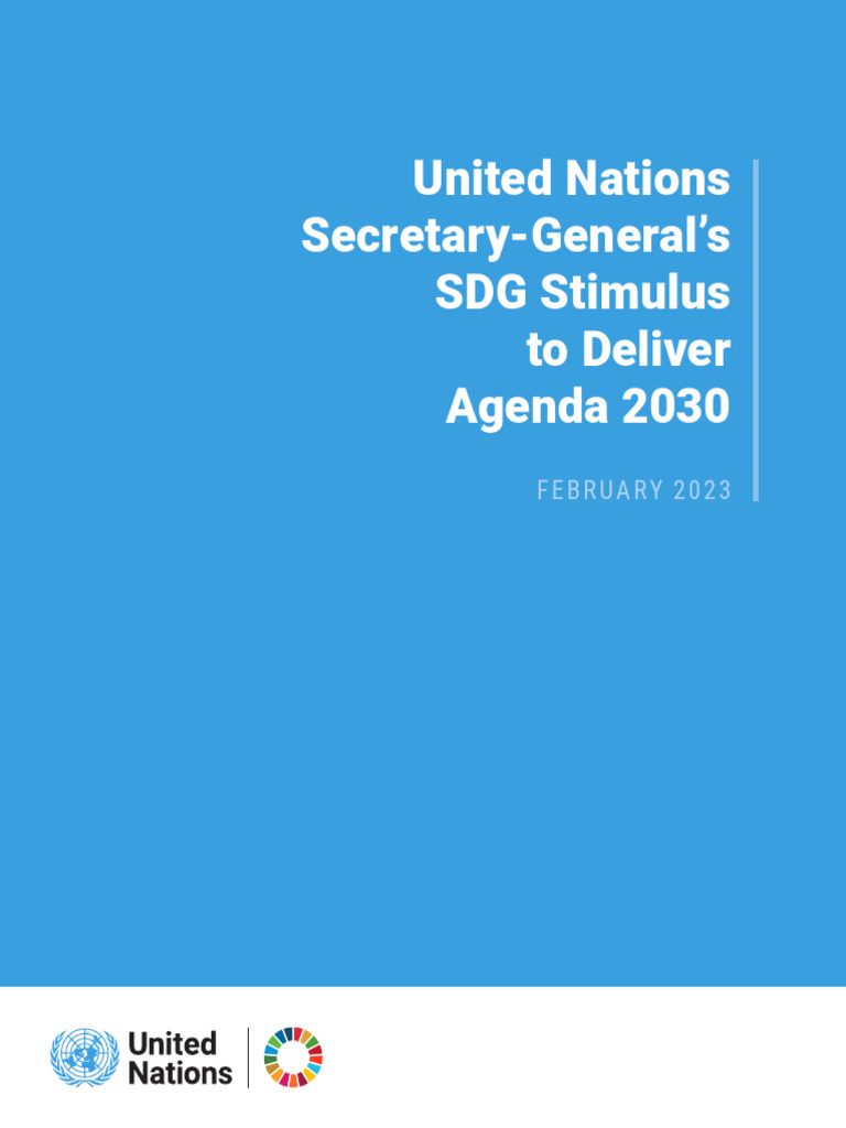 SDG Stimulus To Deliver Agenda 2030 | PDF