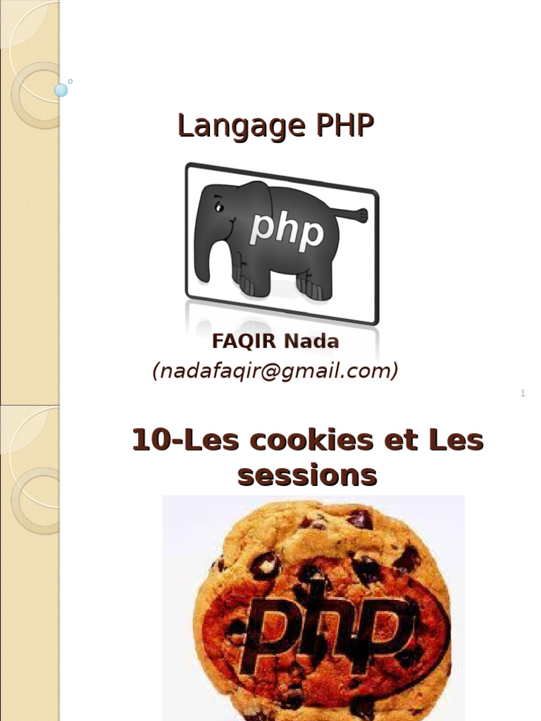 Chapitre10 - Langage PHP-Les Cookies Et Les Sessions | PDF