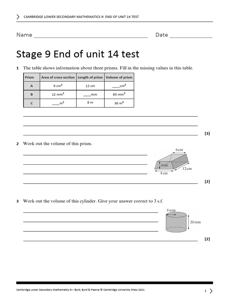 Unit 14 End-Of-Unit Test | PDF