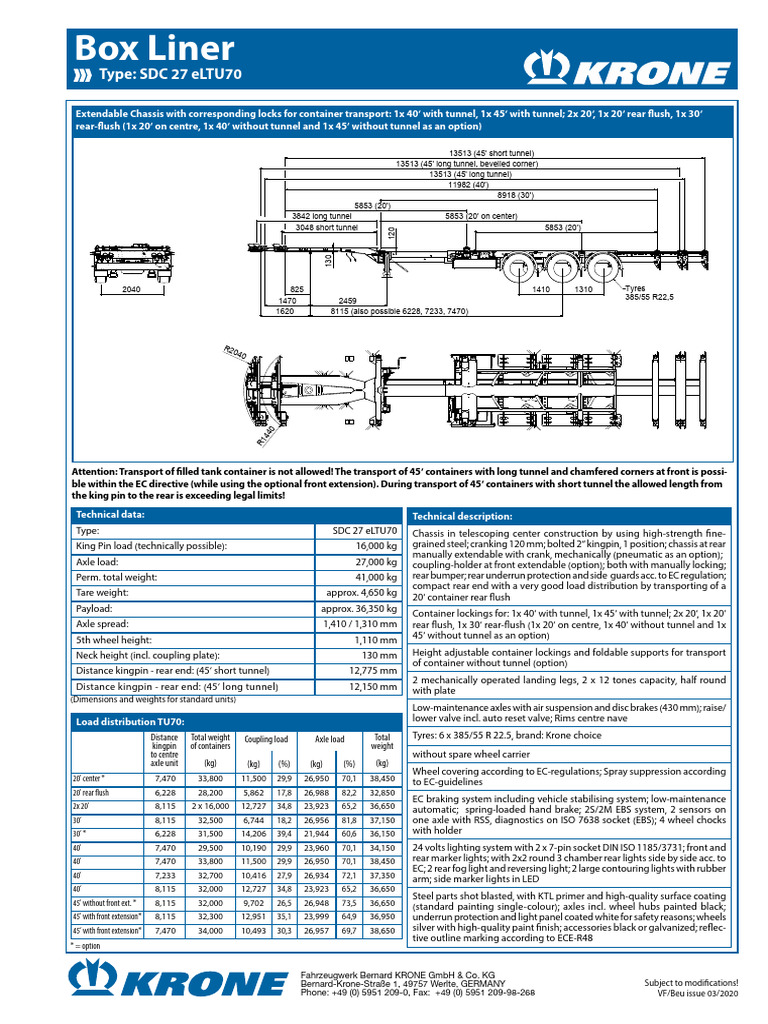 Box Liner SDC 27 Eltu70 GB | PDF
