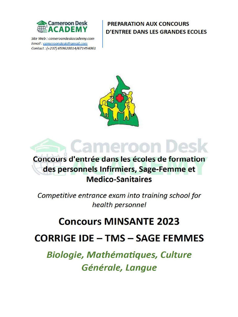 Corrige Epreuve Ide 2023 | PDF