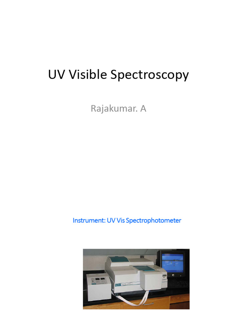 UV Visible Spectroscopy RA2017a | PDF