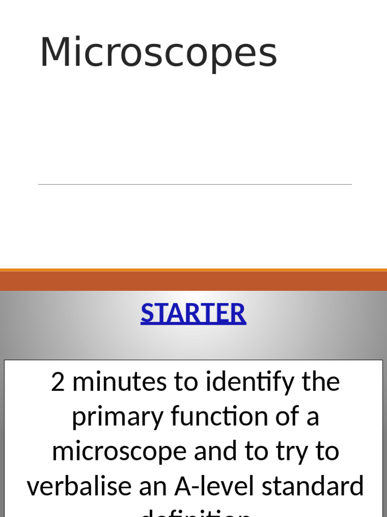 3A1 Microscopes | PDF | Scanning Electron Microscope | Science ...