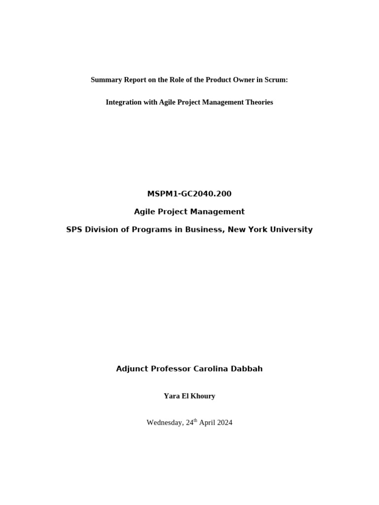 Summary Report Yara El Khoury | PDF