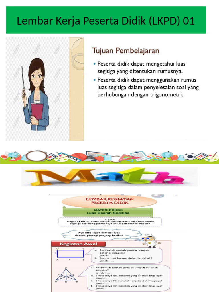 LKPD 01 - Luas Segitiga | PDF