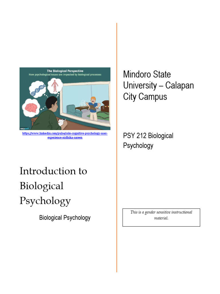 Module 1 Unit 1 Introduction To Biological Psychology | PDF | Behavioral Neuroscience | Psychology