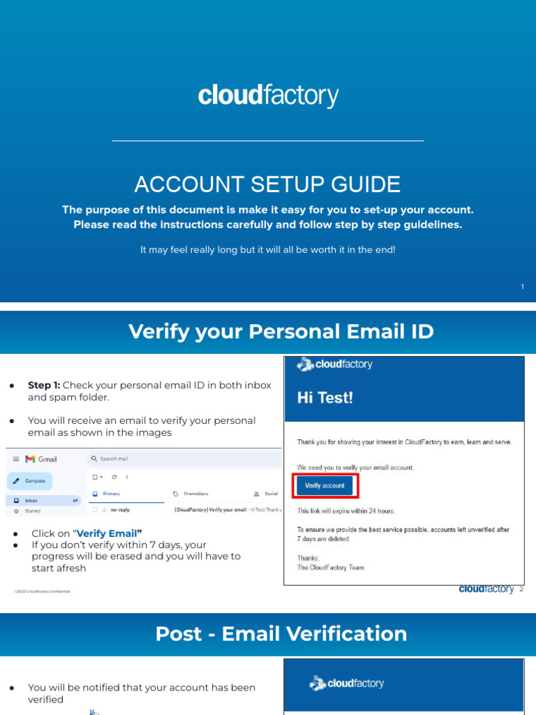 Account Setup Guide v3.6 | PDF