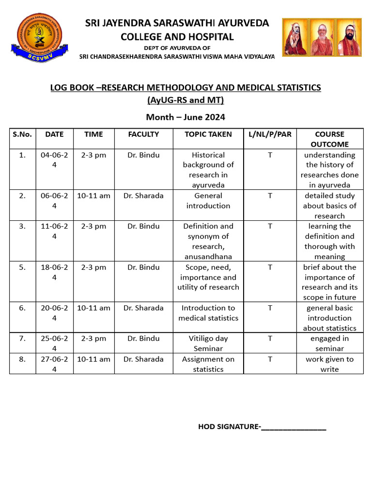 Log Book Format | PDF