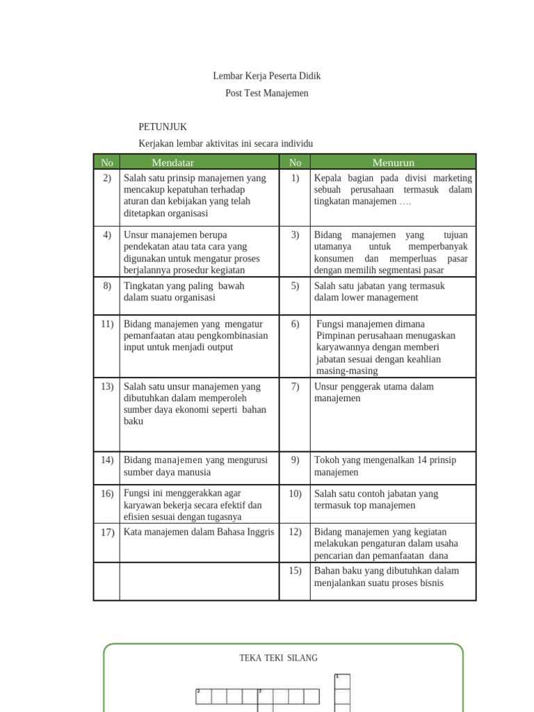 LKPD Manajemen | PDF