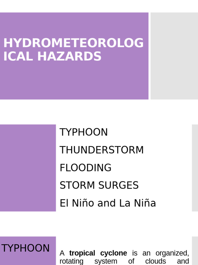 Hydrometeorological Hazards | PDF | Thunderstorm | Eye (Cyclone)