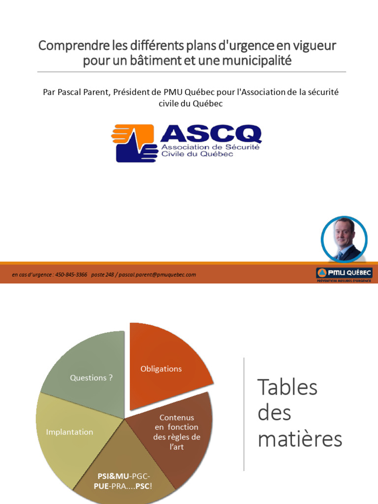 Comprendre Les Differents Plans Durgence en Vigueur Pour Un Batiment Et ...