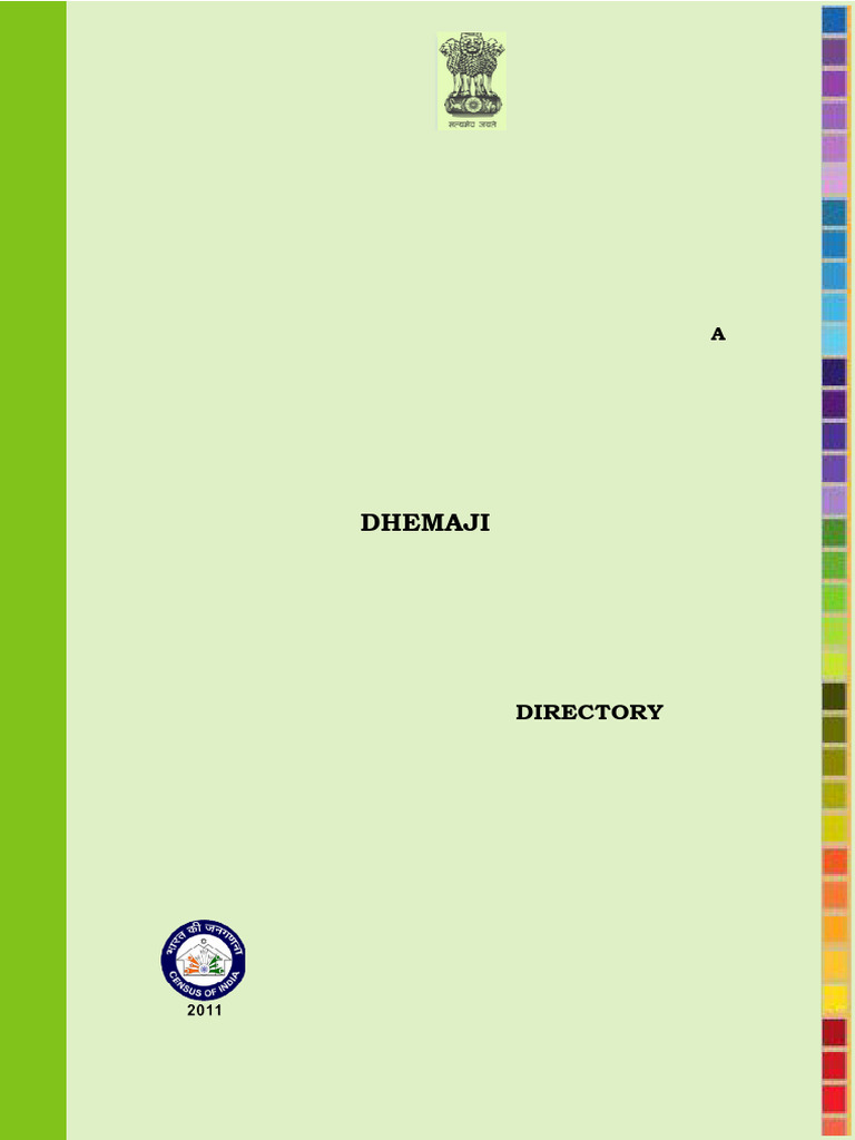 DH 2011 1809 Part A DCHB Dhemaji | PDF