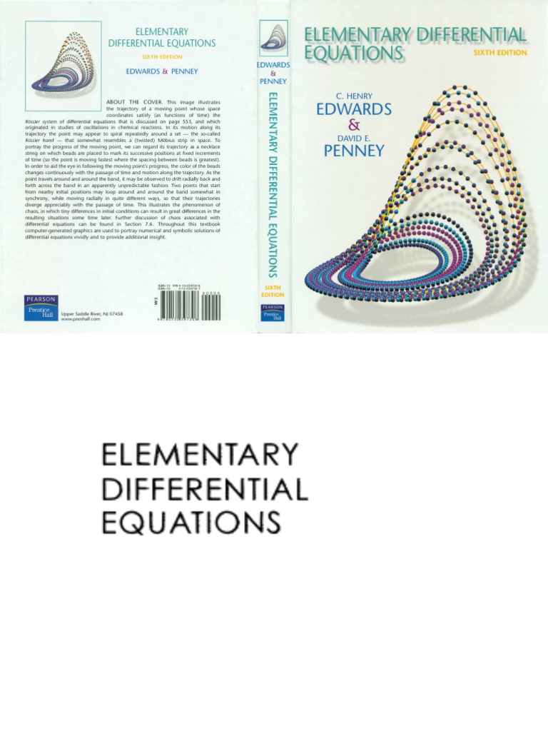 Elementary Differential Equations 6th Edition | PDF | Differential ...