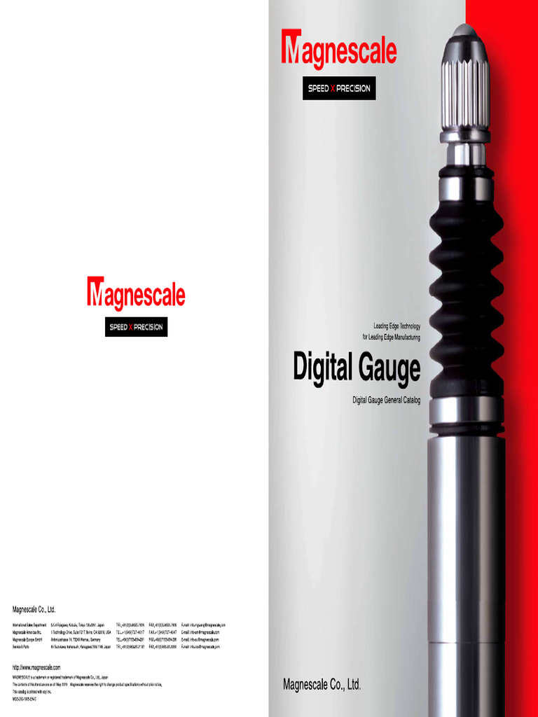 Magnescale Make Digital Gauge - En-1 | PDF