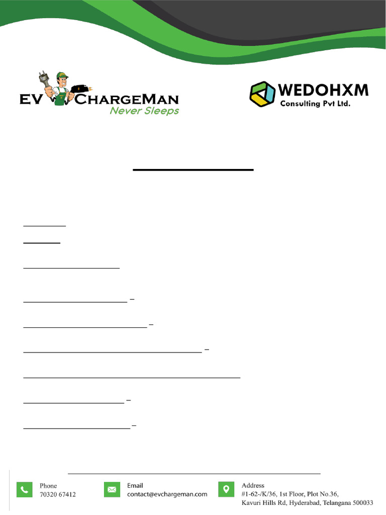 EV Charge Man Survey Report | PDF