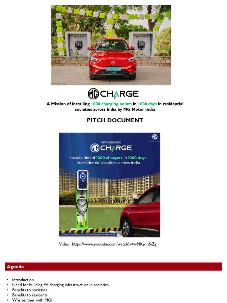 MG Charge - Pitch Deck Revised | PDF