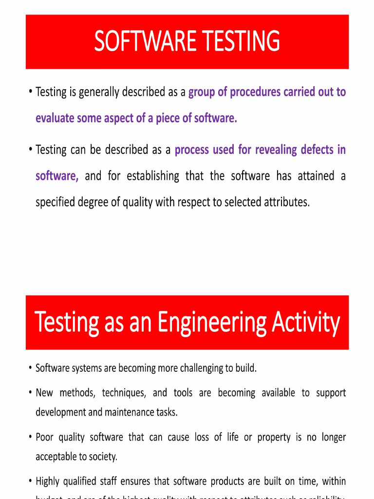 Software Testing Module 1 Part A Complete | PDF
