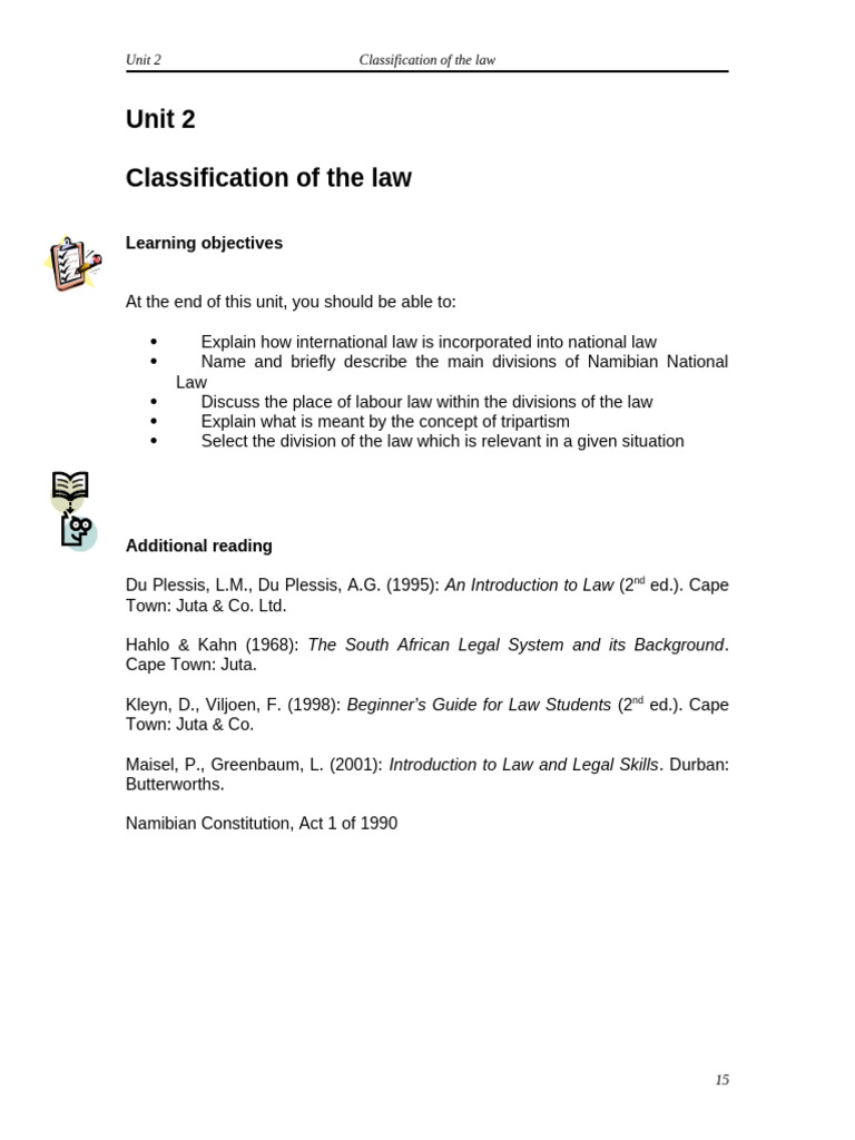 Unit 2 Classification of Law | PDF