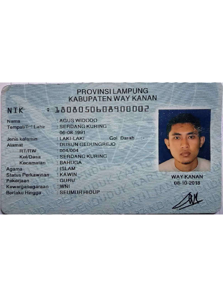 KTP - Agus Widodo P3K | PDF