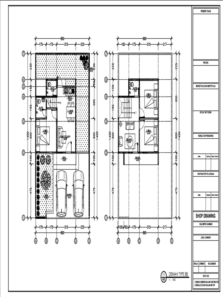 Denah Bangunan Kiri 2 | PDF