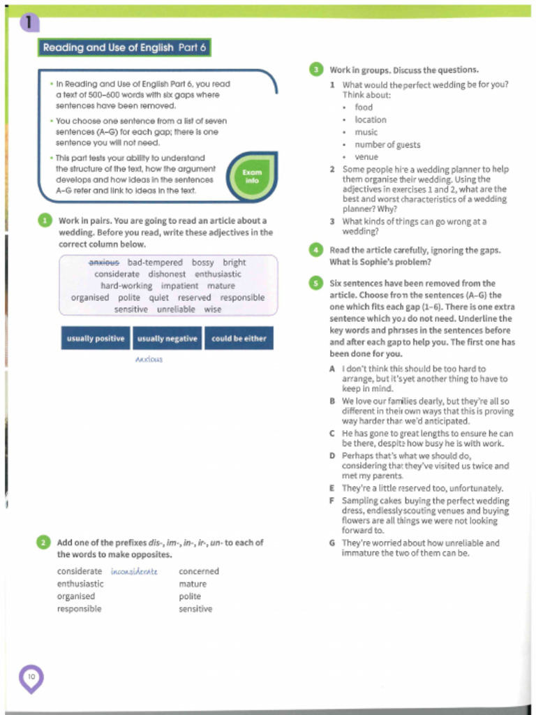 Cambridge - Complete FIRST UNIT | PDF